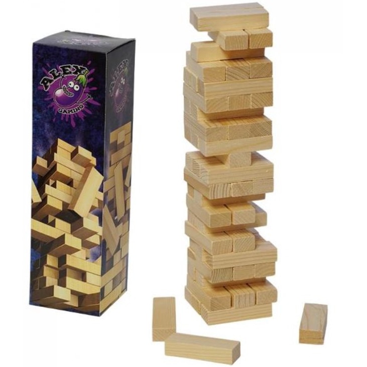 Joc tip Jenga - 54 piese - eMAG.ro