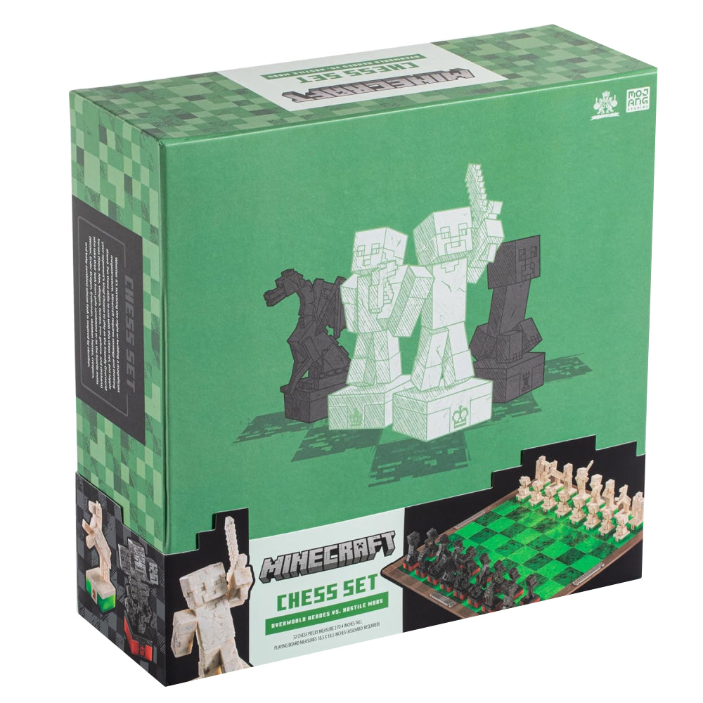 Minecraft Chess Set Overworld Heroes vs Hostile Mobs - eMAG.ro