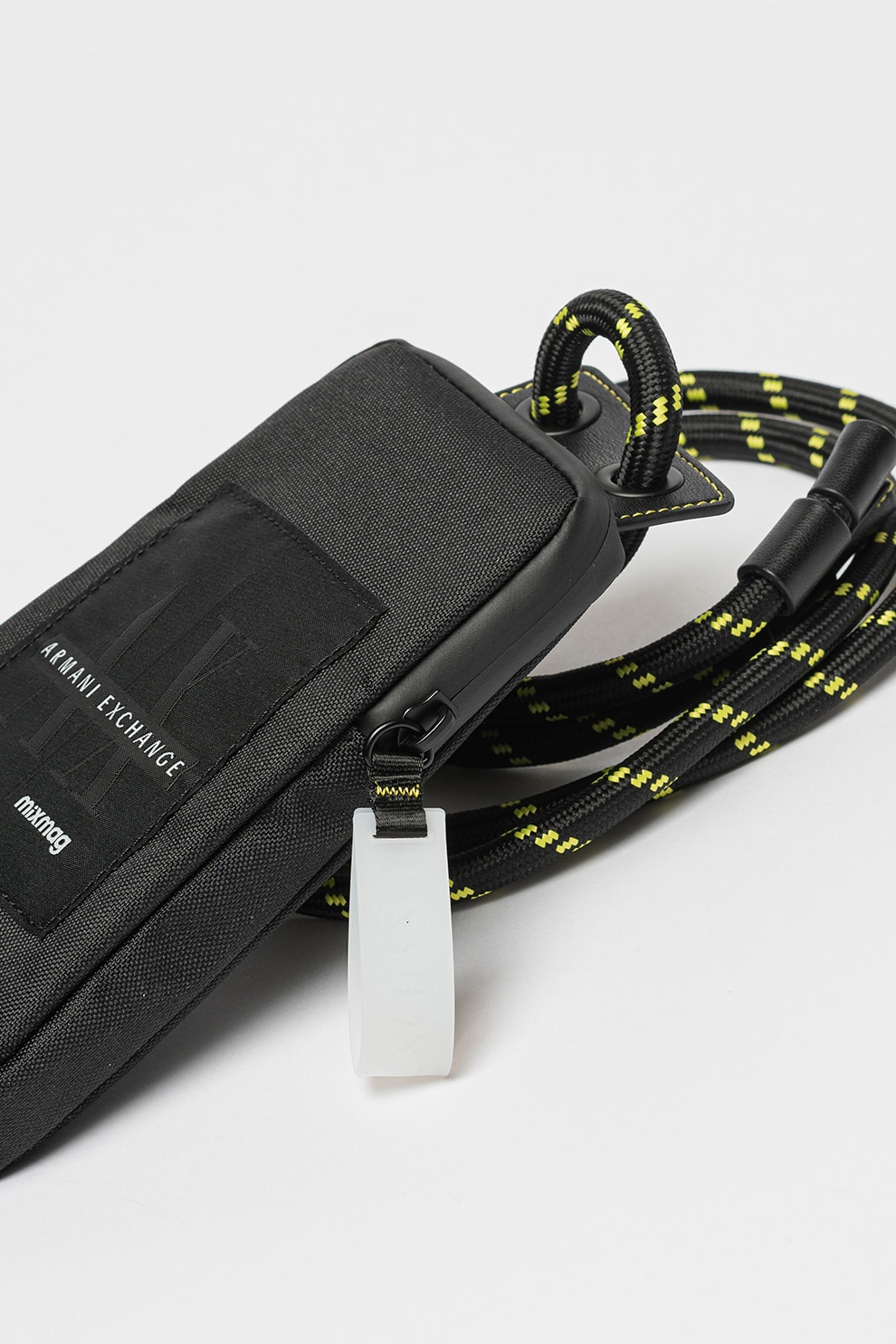 ARMANI EXCHANGE, Geanta crossbody cu imprimeu logo, pentru telefonul ...