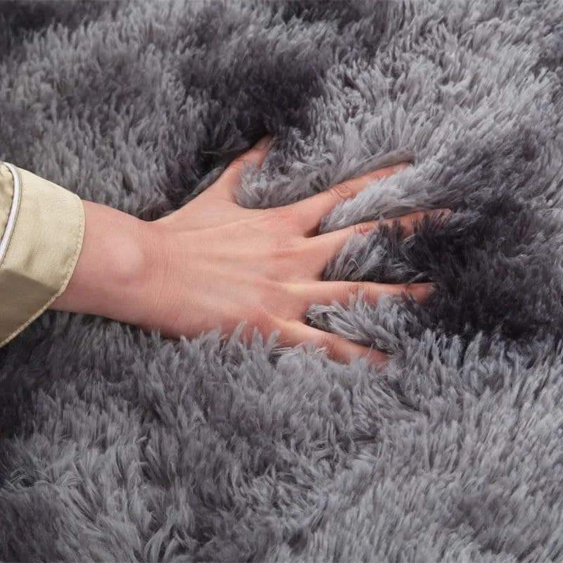 Covor Fluffy de Lux, 150 x 200cm, Gri Inchis - eMAG.ro