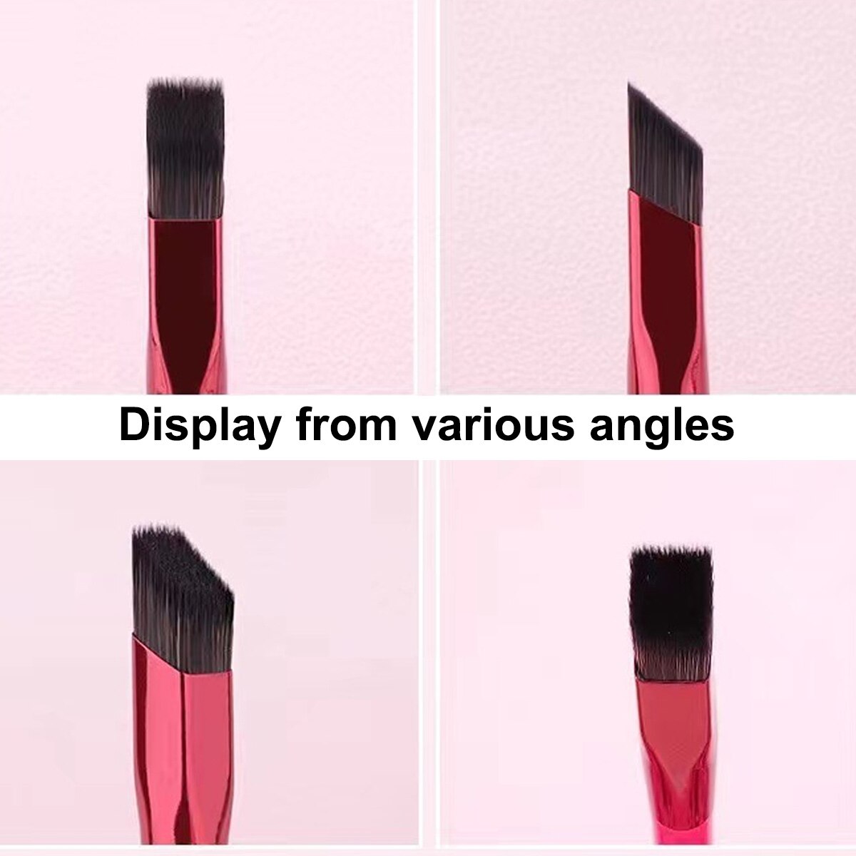 Set 3 pensule machiaj, Iongziming, Pentru sprancene, Rosu - eMAG.ro