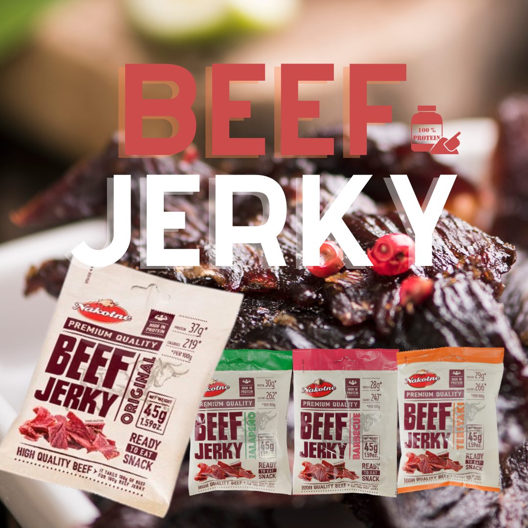 Gustare carne de vita afumata si uscata Beef Jerky Original, 45 gr - eMAG.ro