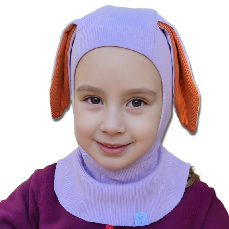 Cagula copii reglabila cu urechiuse din bumbac certificat, Kidizi Bunny ...