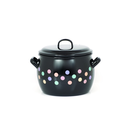 Oala clasica emailata cu capac 20 Metalac - eMAG.ro