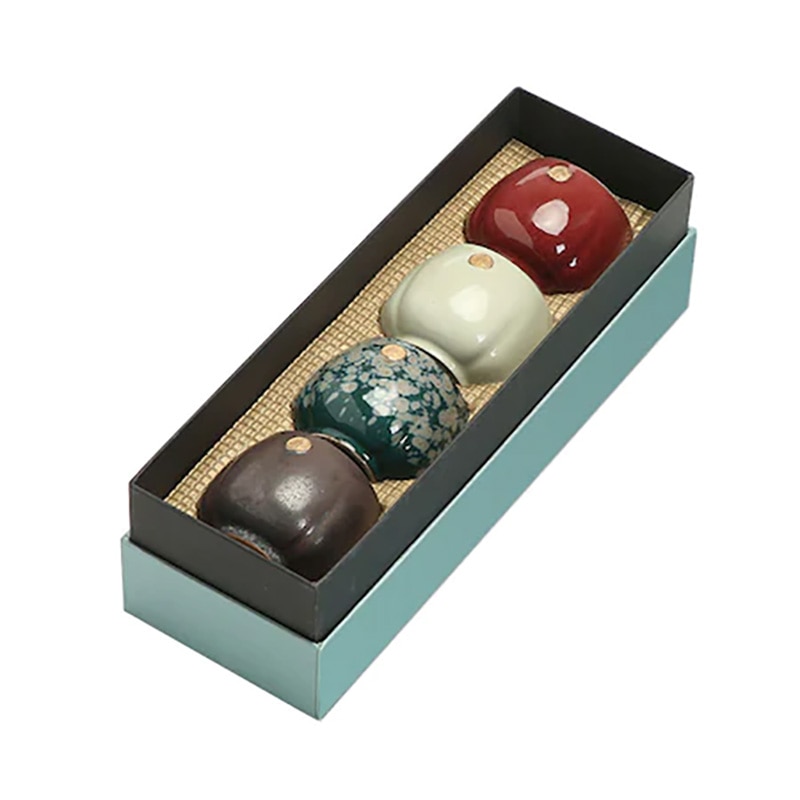 Set 4 cesti de ceai, 150ml, ceramica in stil japonez, set pentru ...