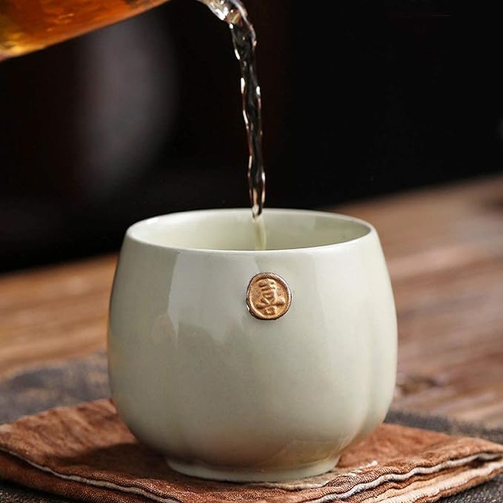 Set 4 cesti de ceai, 150ml, ceramica in stil japonez, set pentru ...