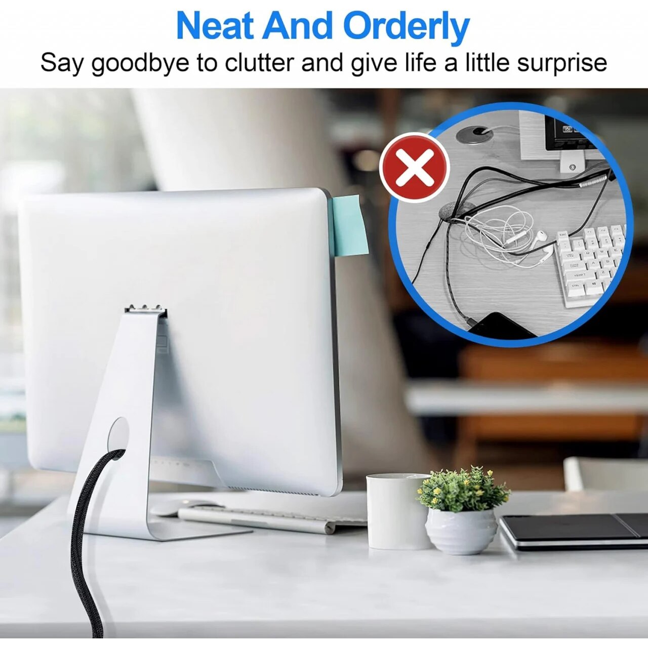 Set de 2 mansoane pentru cabluri Hoomil, material ignifug, negru, 2 x 1 ...