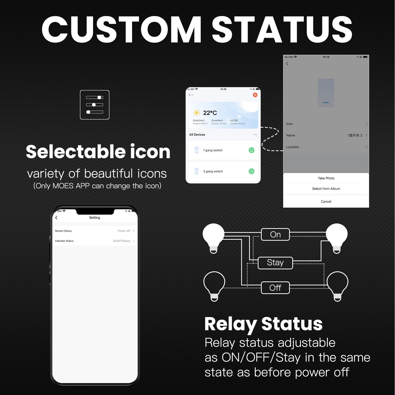 Intrerupator inteligent ZigBee3.0 - New Star Ring Smart - Push Button ...