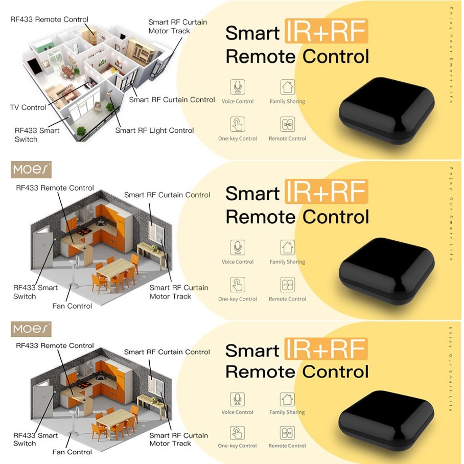 Telecomanda Wi-Fi RF IR Blaster universal inteligent de la distanta ...