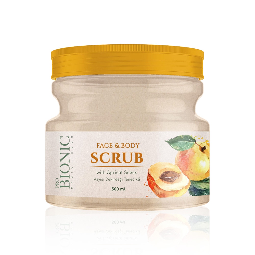 Scrub pentru fata si corp, Pro Bionic, caise, 500ml - eMAG.ro