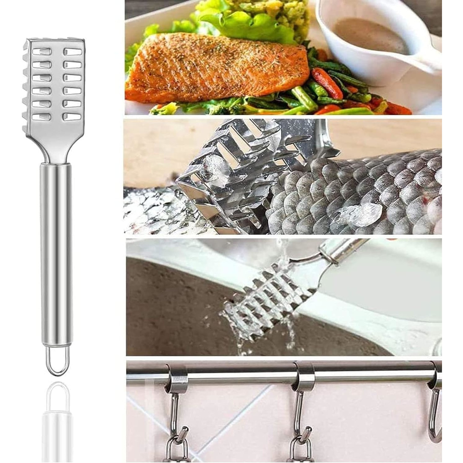 Set 3 Dispozitiv profesional pentru eviscerat si curatat solzi de peste ...