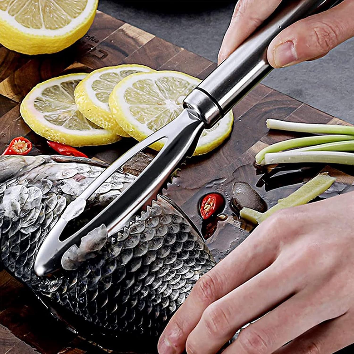 Set 3 Dispozitiv profesional pentru eviscerat si curatat solzi de peste ...