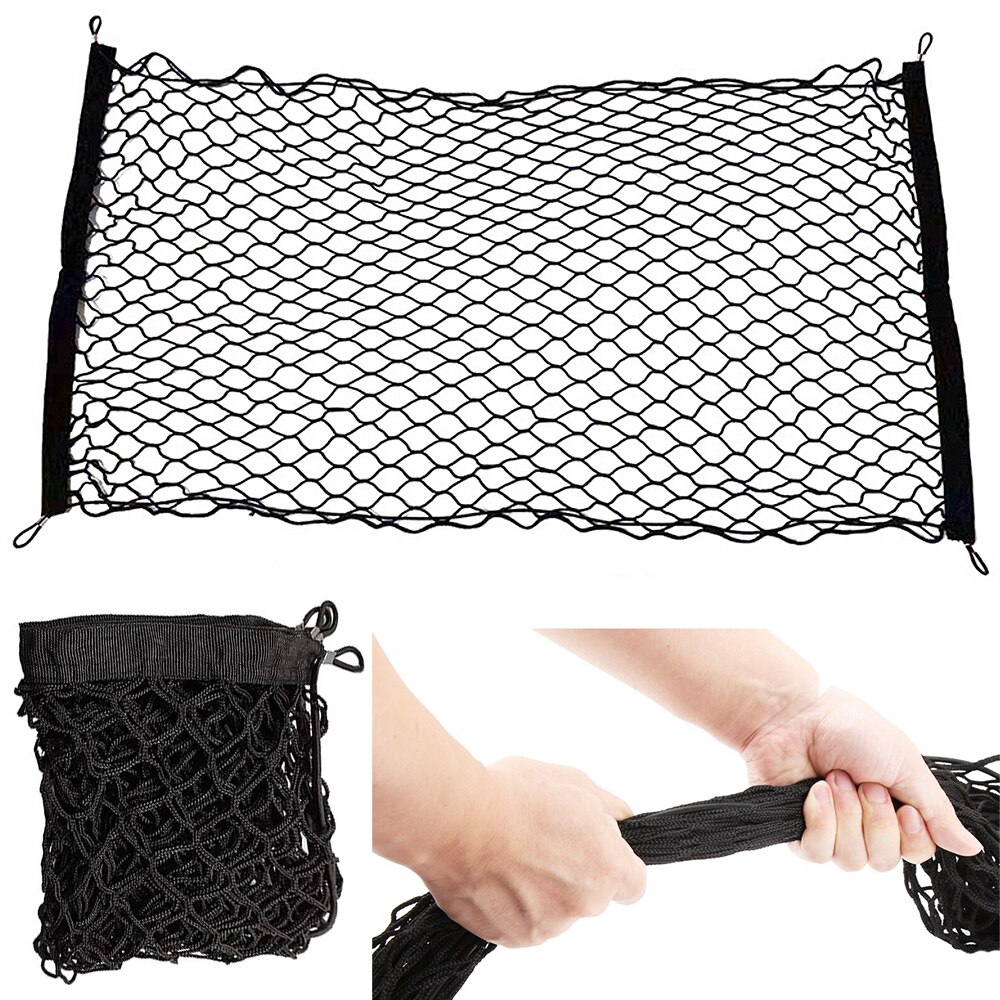 Plasa pentru portbagaj elastica, neagra, Anete®, dimensiuni de la 59 la ...