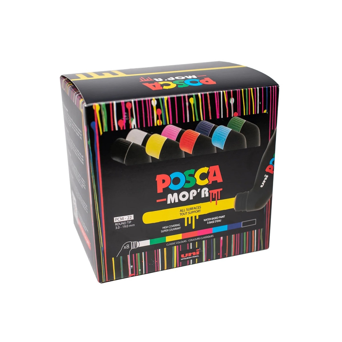 Set 8 Markere Posca Mop’R, PCM-22, Multicolor - eMAG.ro