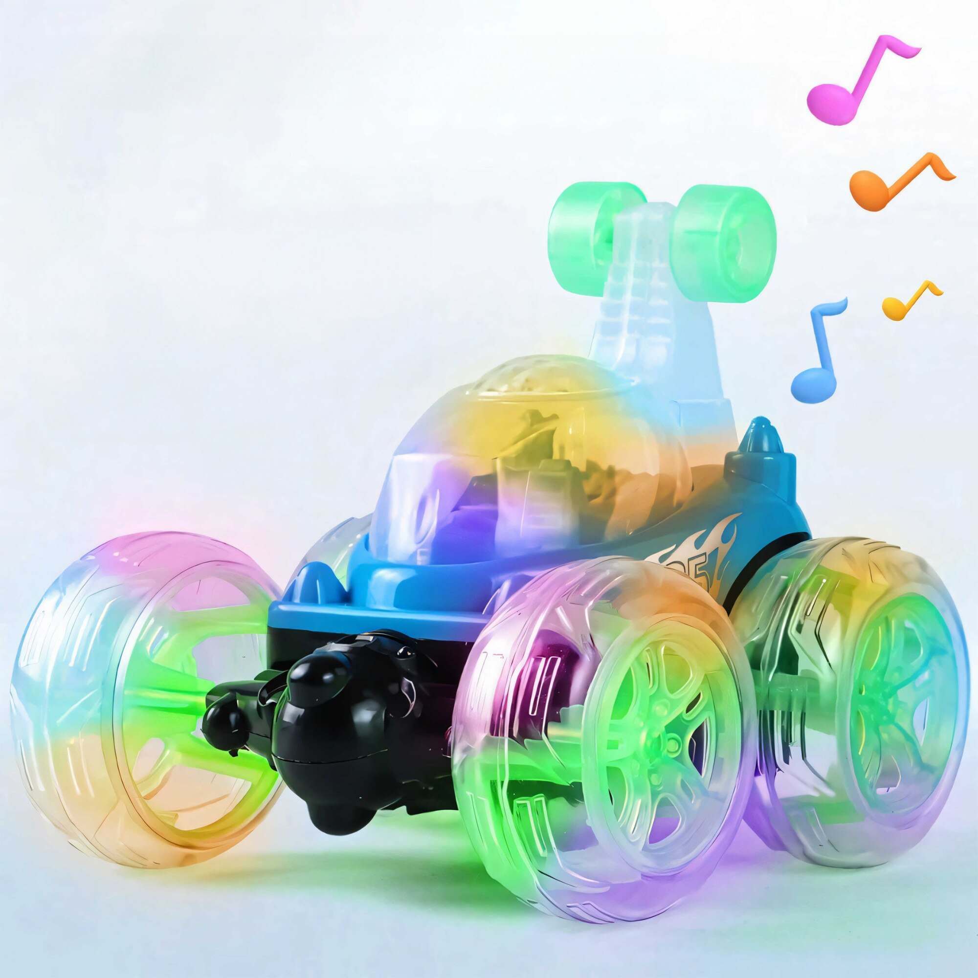 Masina cu Telecomanda Twister cu 6 Roti si Efecte Luminoase si Sunete ...