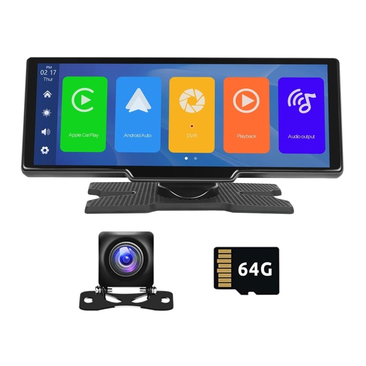 Univerzális autós navigáció 10,26" INOVA® hordozható, DVR műszerfal ...