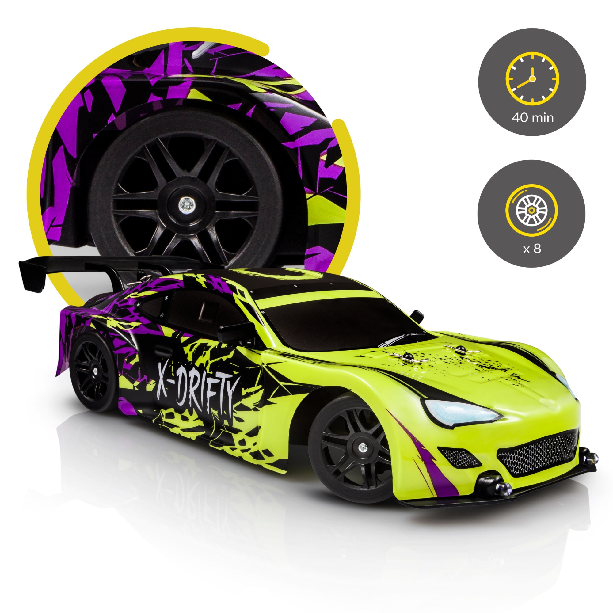 Masina mare cu telecomanda X-Drifty, 80 de metri, Drift Mode, 40 de ...