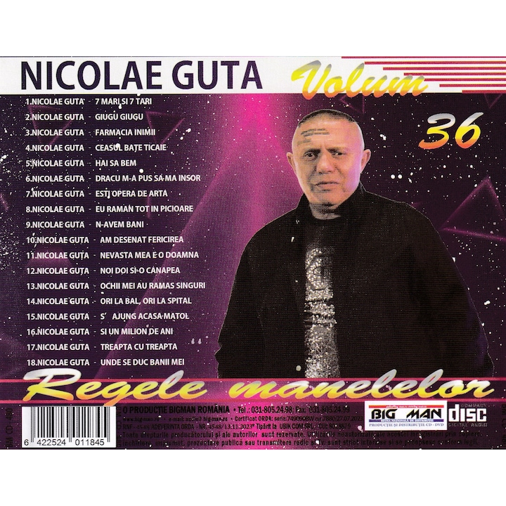 Nicolae Guta - Volumul 36, 2024 CD Audio - eMAG.ro
