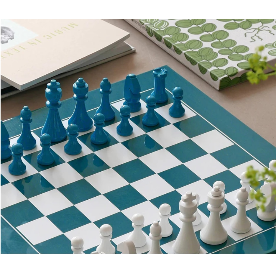 Joc de sah Printworks, Wood Chess, tabla de sah clasica 35 x 35 cm ...