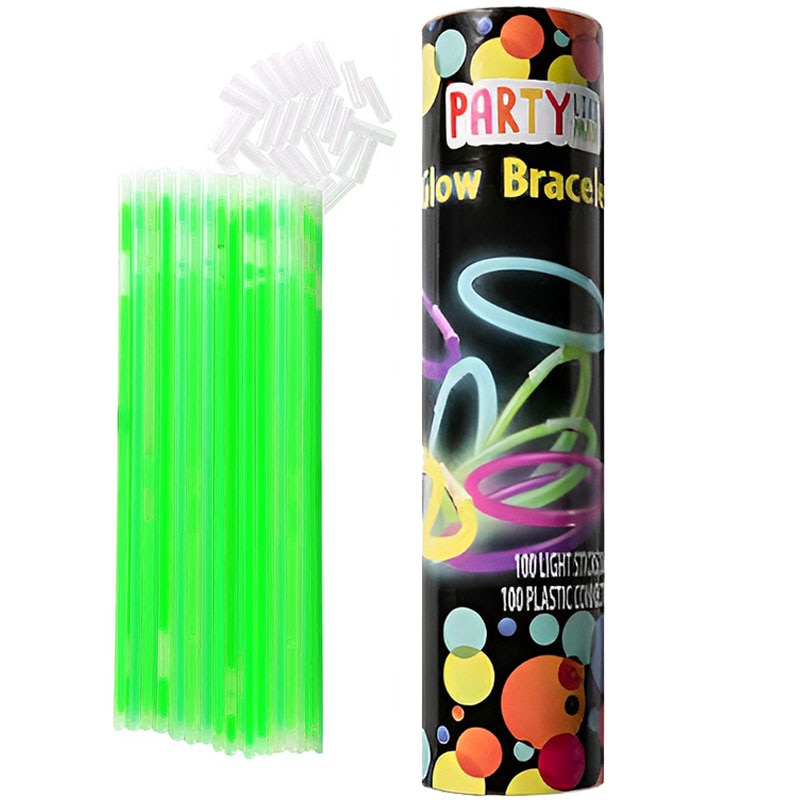 Set 100 bratari luminoase si colorate pentru petreceri, fosforescente ...