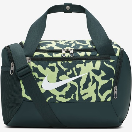 Geanta sport Nike Brasilia 9.5 XS AOP, 38x25x25cm, verde - eMAG.ro