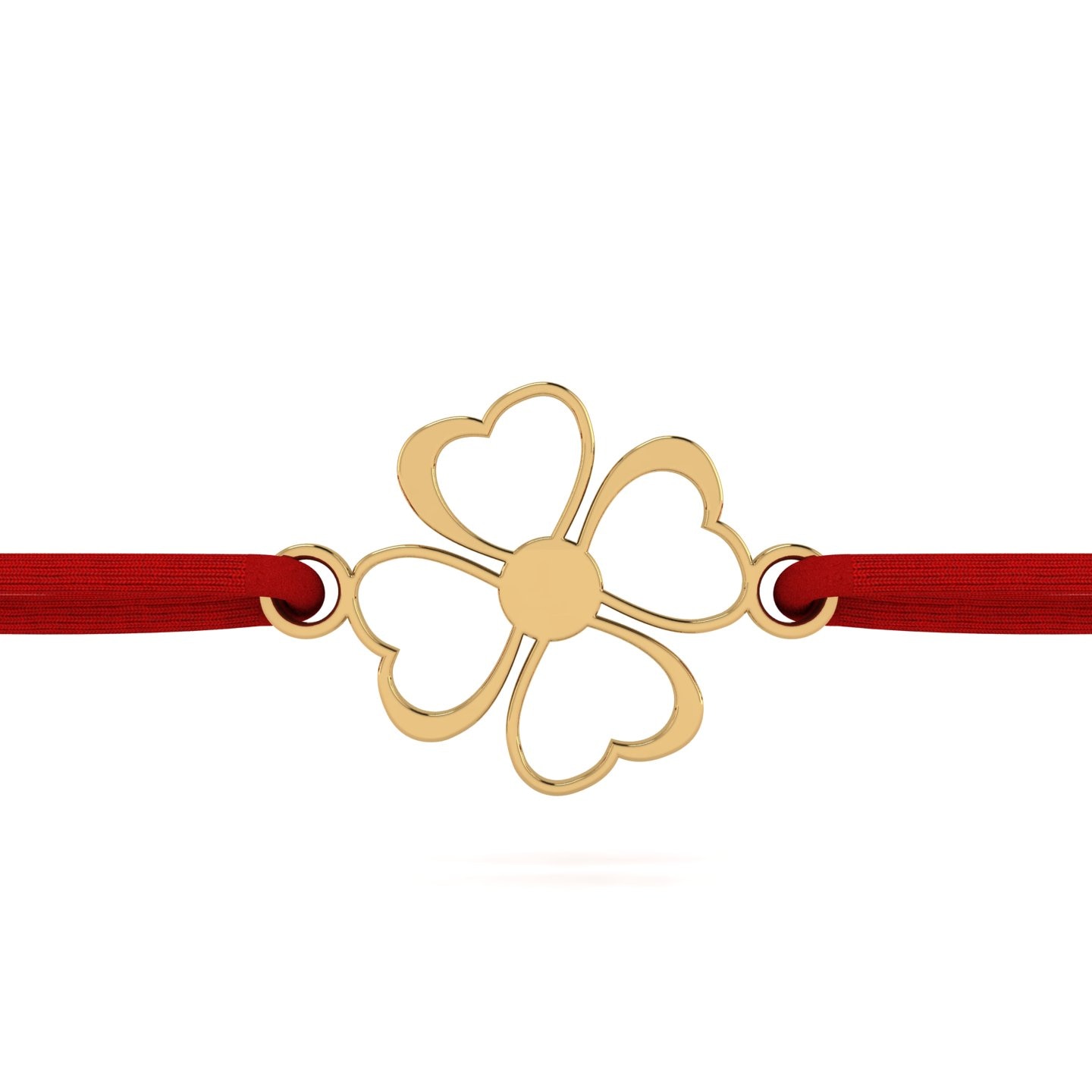 Bratara Red Lolo „Trifoi” Gold Plated - eMAG.ro