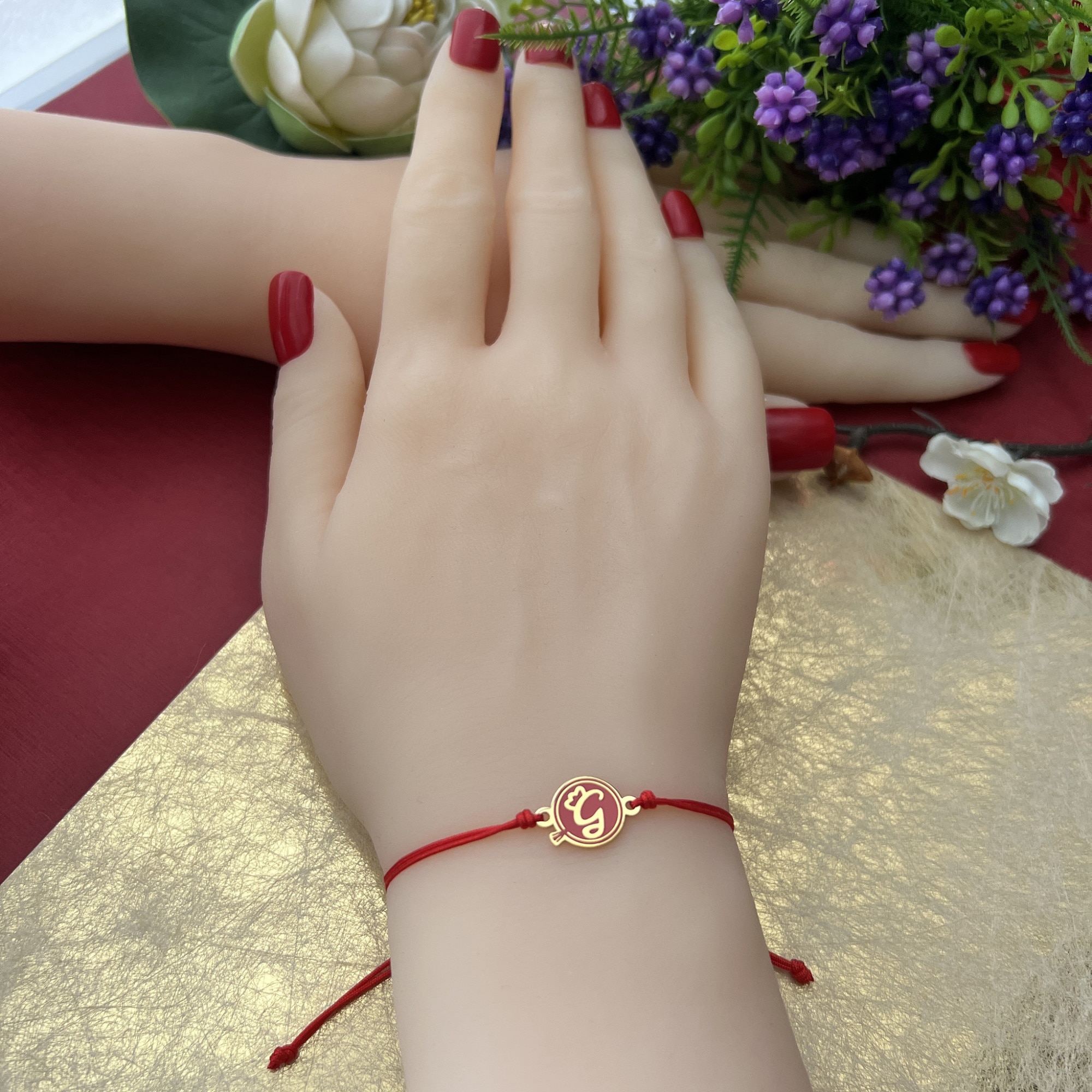 Bratara Initiala Rosie Gold Plated - G - eMAG.ro