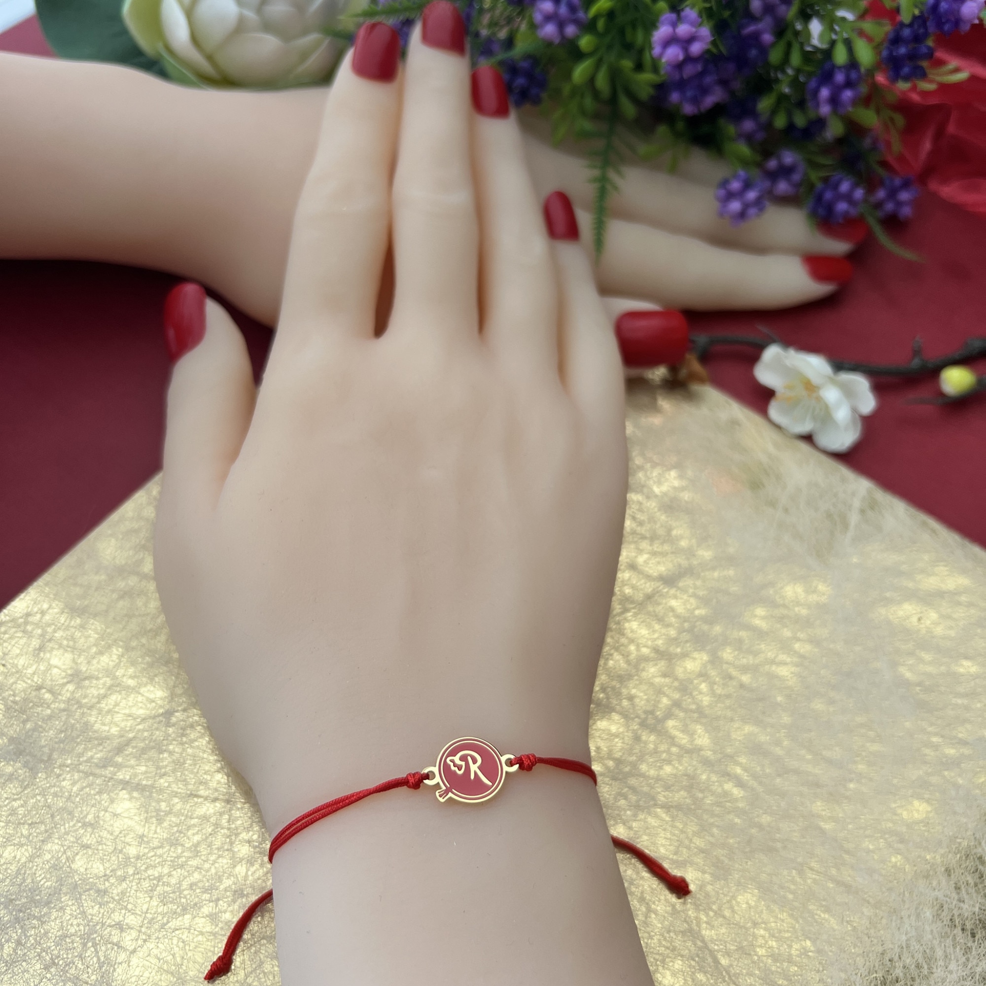 Bratara Initiala Rosie Gold Plated - R - eMAG.ro