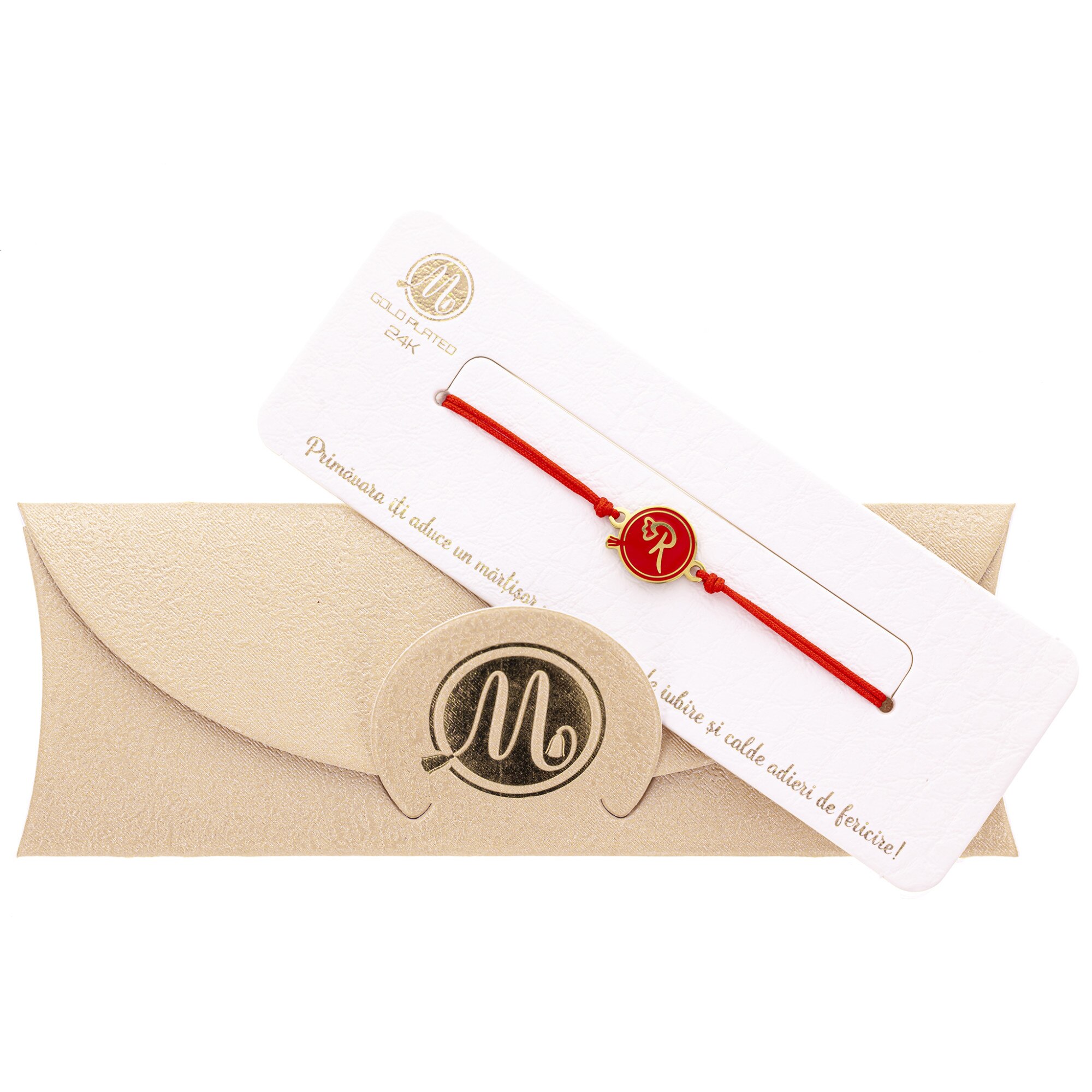 Bratara Initiala Rosie Gold Plated - R - eMAG.ro