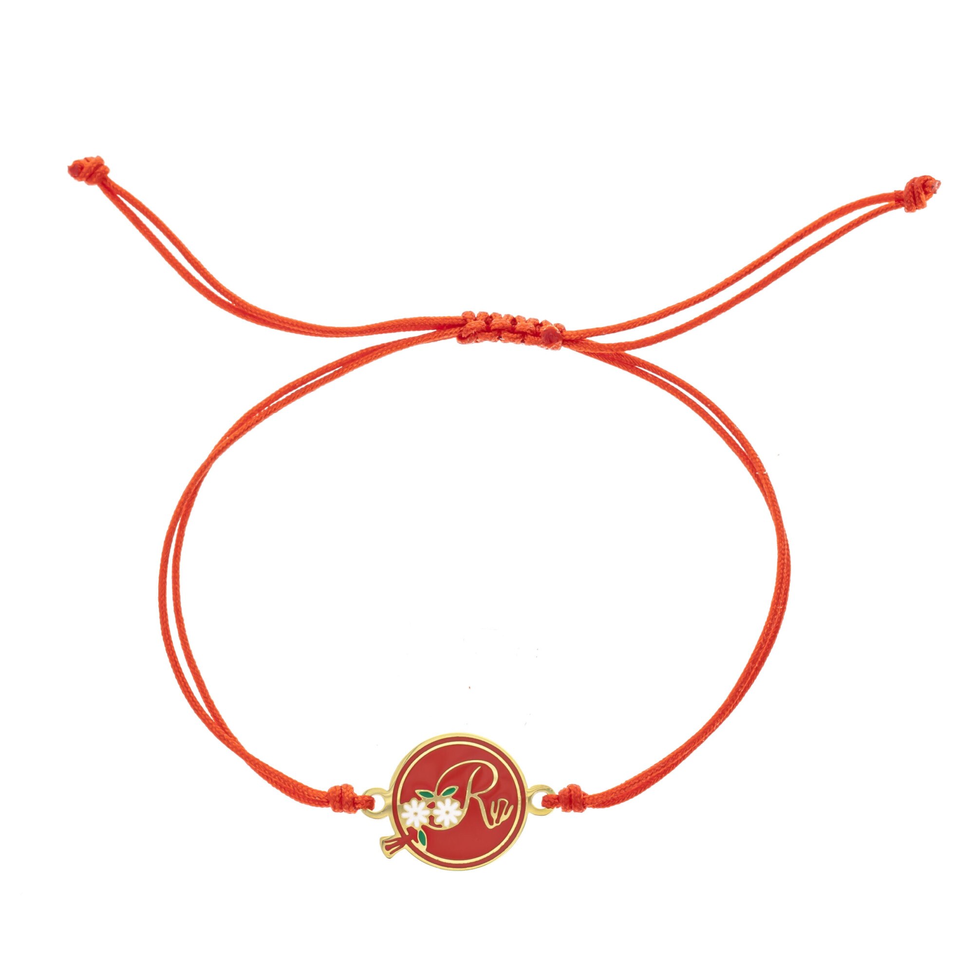 Bratara Initiala Rosie Stilizata Gold Plated - R - eMAG.ro