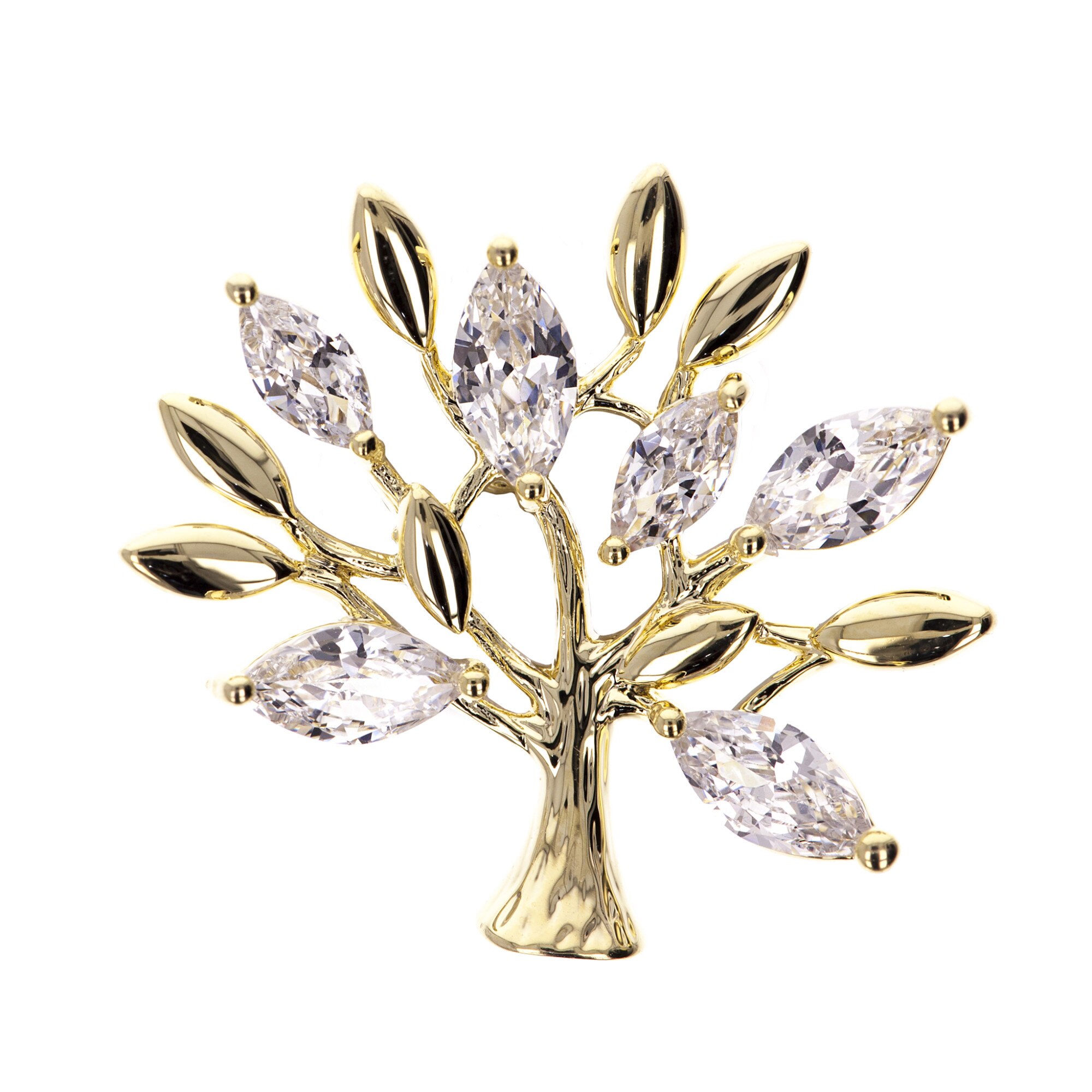 Brosa Pin Premium Gold Plated - Copacul Vietii - eMAG.ro