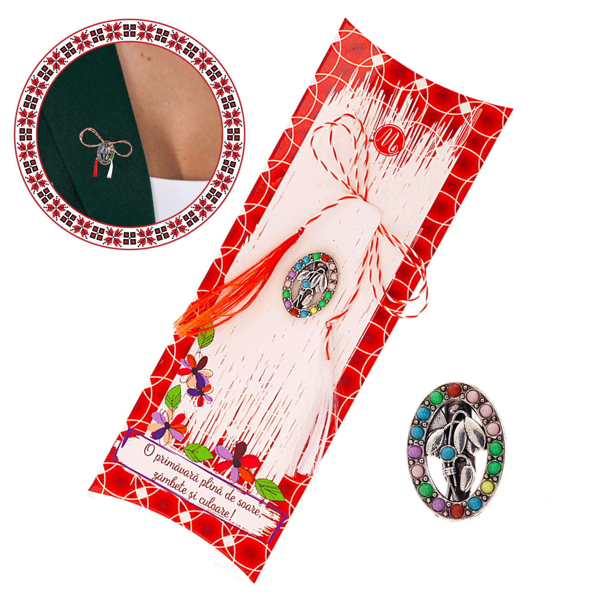 Brosa Martisor Zalia - Ghiocei - eMAG.ro