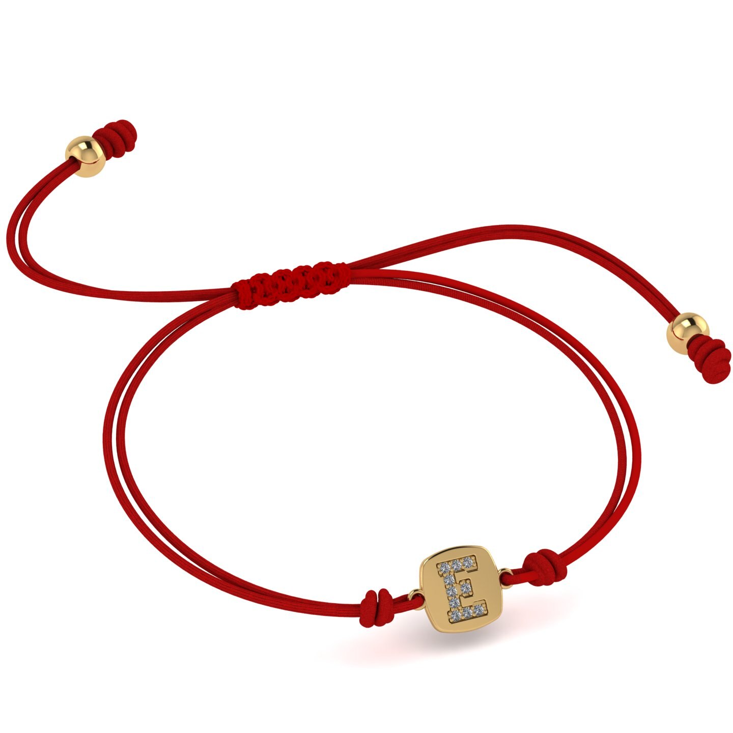 Bratara Initiala Gold Plated Litera E - eMAG.ro