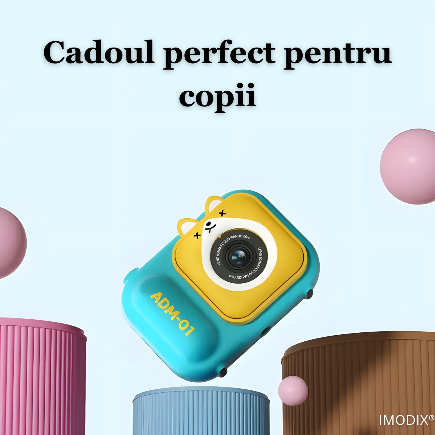 Camera Foto-Video Digitala Pentru Copii, IMODIX®, Trepied, 48 MP ...