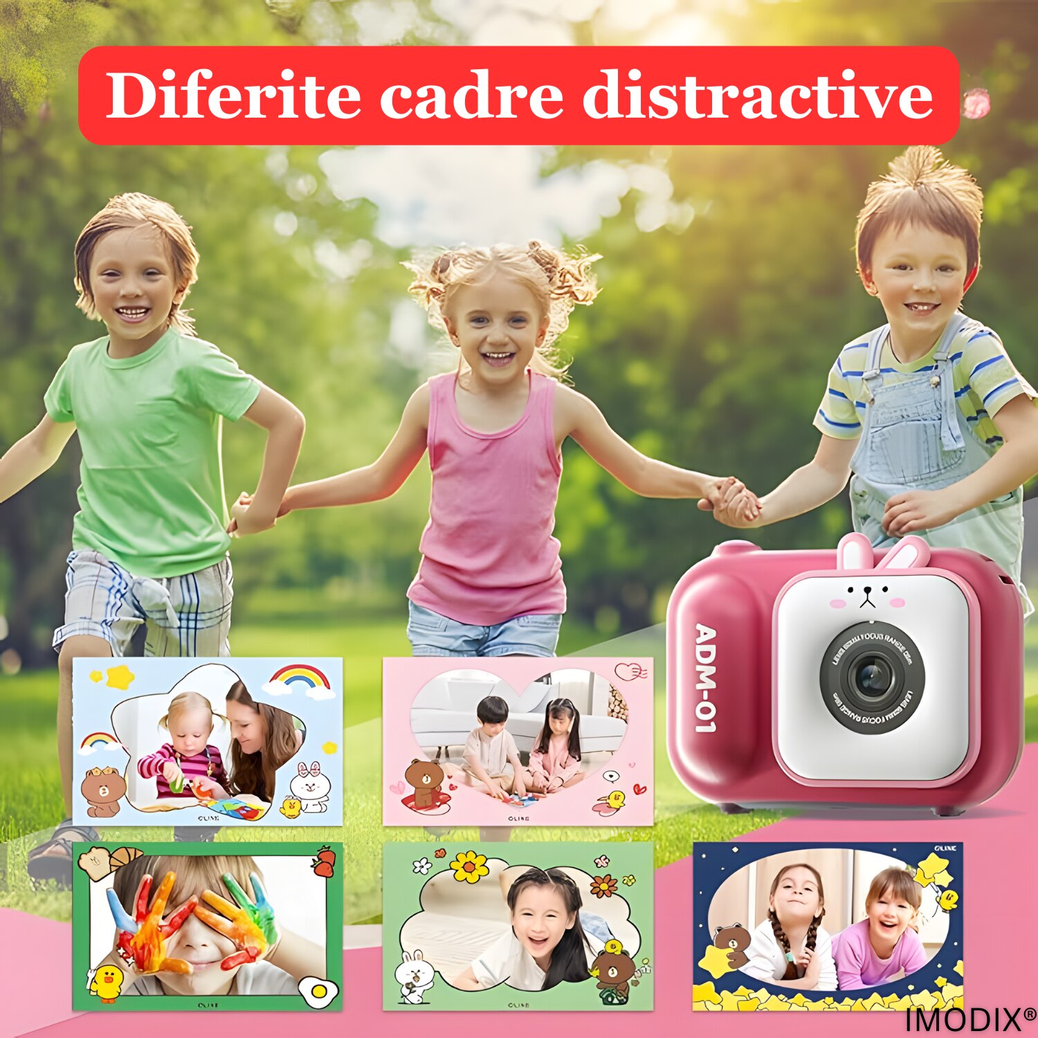 Camera Foto-Video Digitala Pentru Copii, IMODIX®, Trepied, 48 MP ...