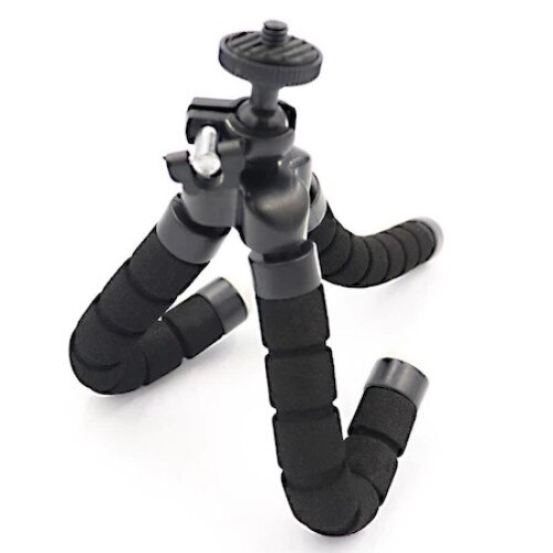 Mini trepied flexibil ajustabil pentru telefon sau camera cu cap ...