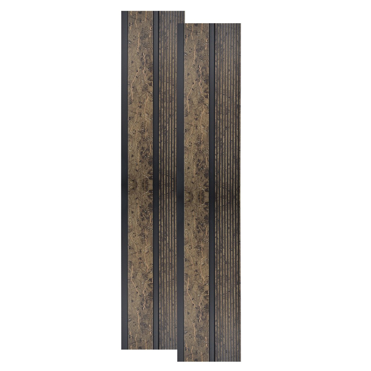 Set 2 panouri decorative, riflaj, polimer rigid, Naimeed D5484 ...