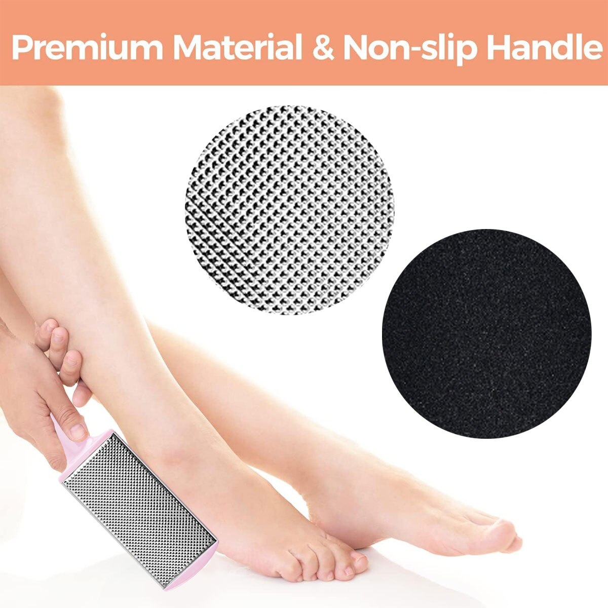 Razatoare calcaie, Otel inxoidabil, Roz - eMAG.ro