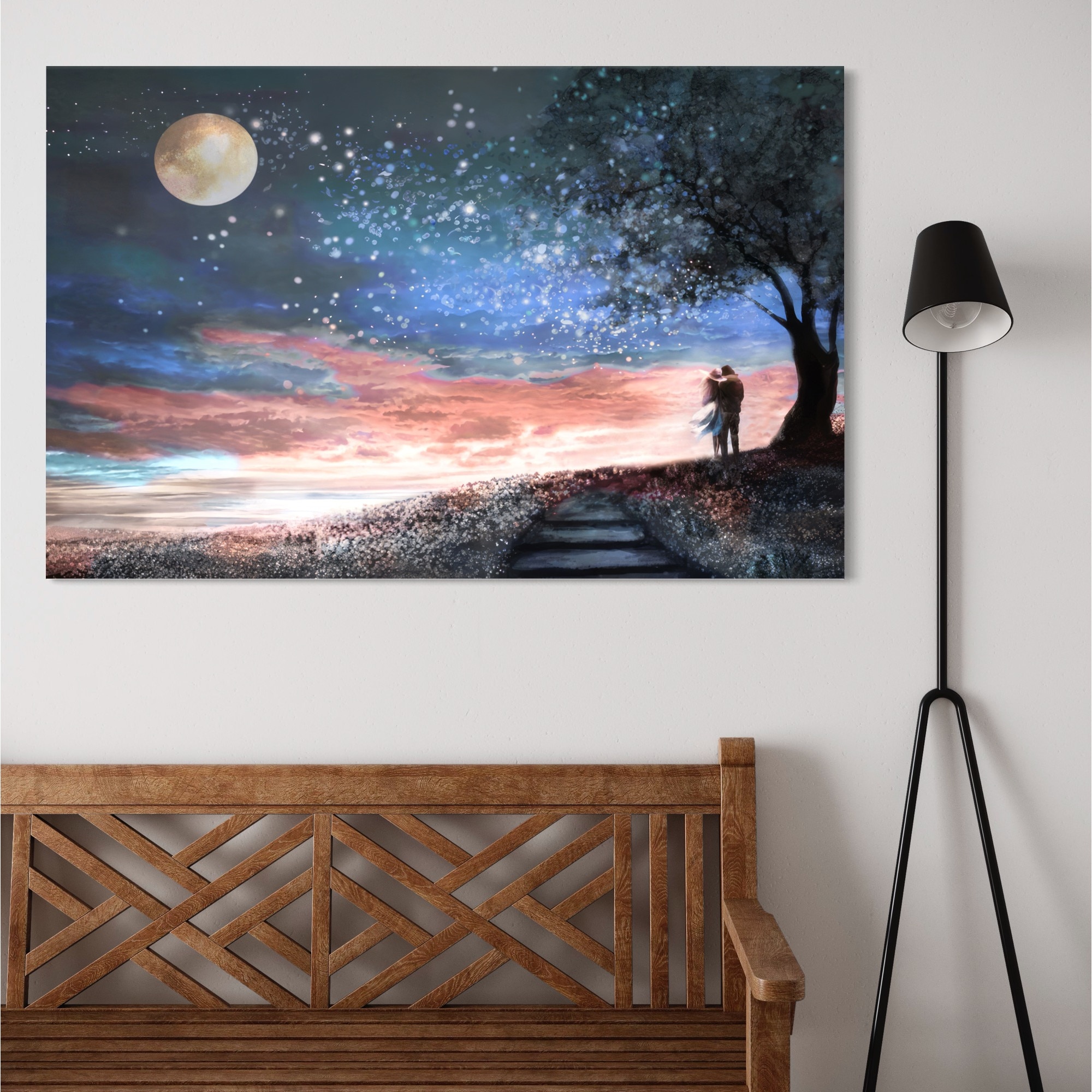 Tablou Canvas Premium, LuxCanva® A1328, Romantic Couple, 70 X 110 CM ...