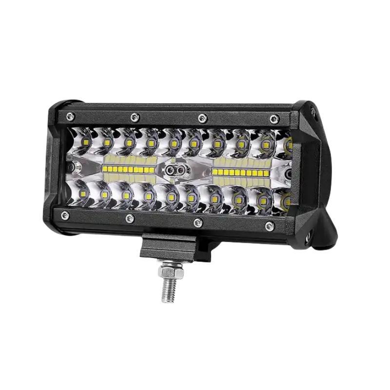 Proiector LED Auto，SUV ATV Camion Utilaj 7 inci 120W，impermeabil，negru ...