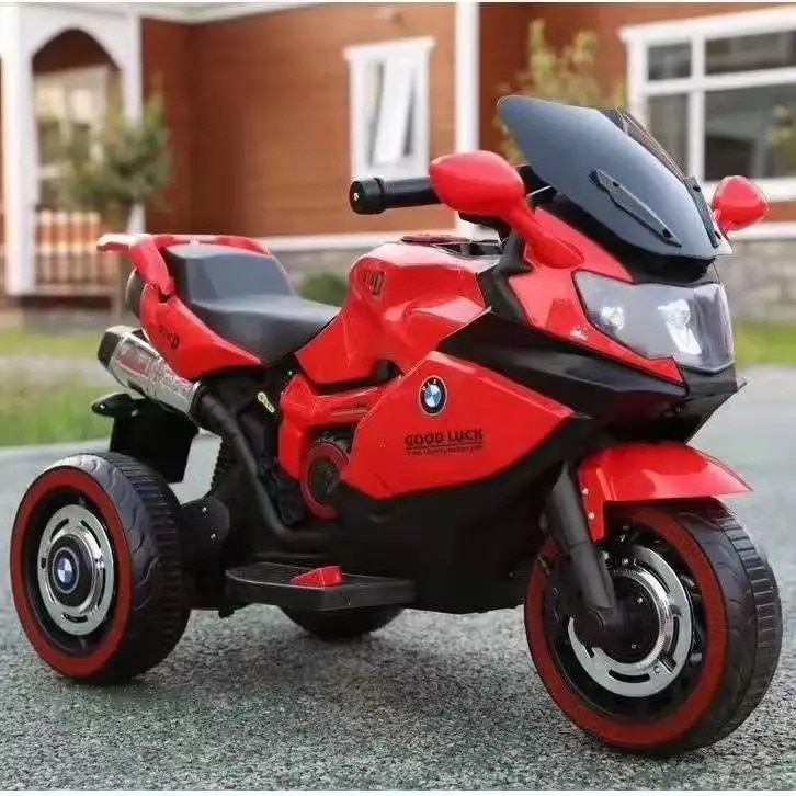 Motocicleta electrica pentru copii 2 - 7 ani, cu 2 motoare si sezut din ...