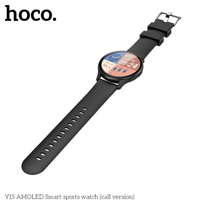 SmartWatch Hoco Y15 Amoled cu Functie de Apelare Bluetooth Negru - eMAG.ro