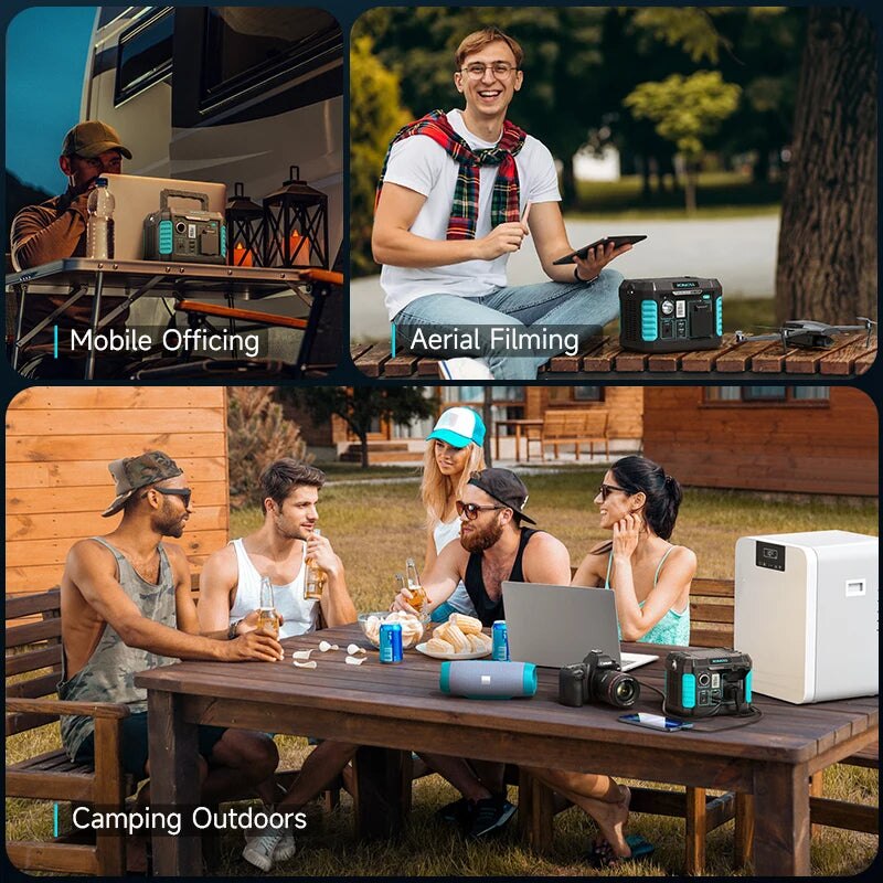 Батерия, Електрическа централа, 231Wh, пластмасова, преносима, LED лампа, черна - eMAG.bg