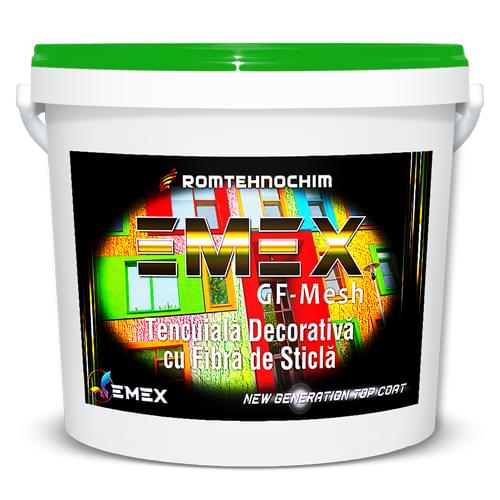 Tencuiala Decorativa Structurata cu Fibra de Sticla “Emex GF-Mesh”, Alb ...