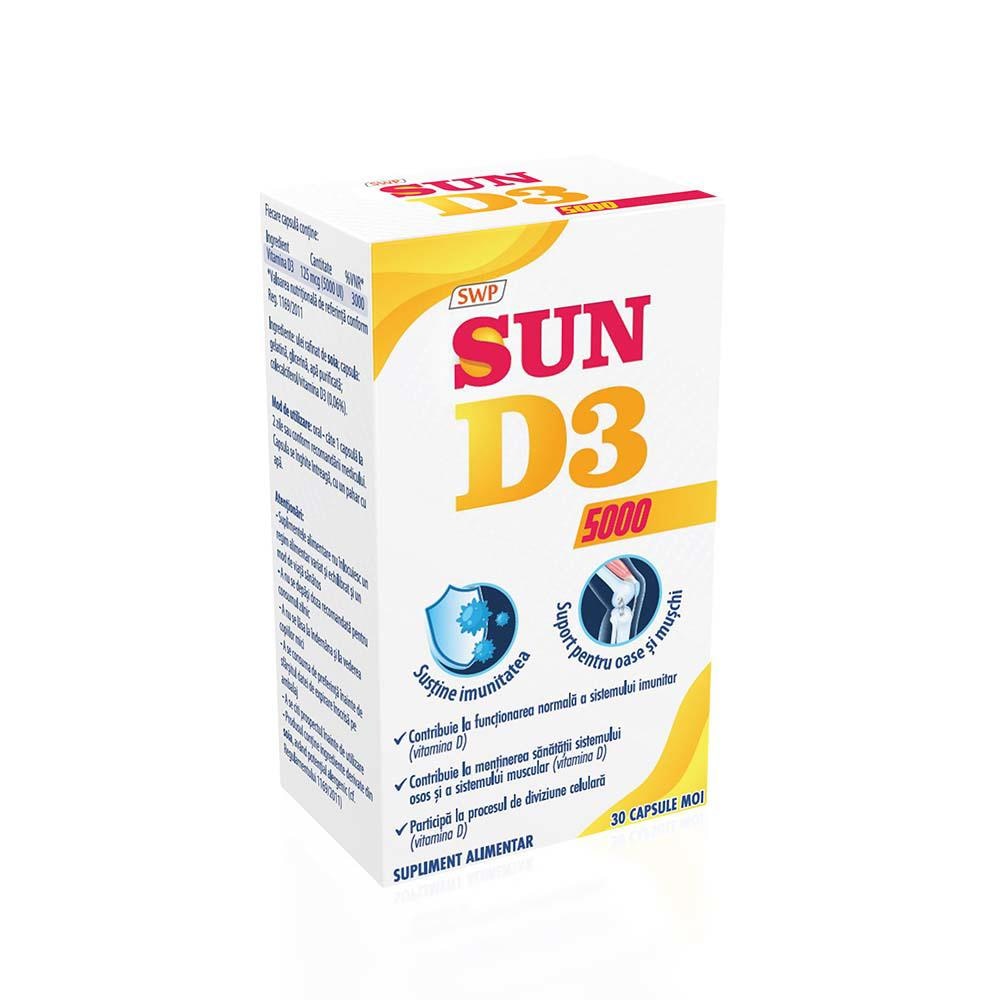Sun D3 5000 UI 30 capsule Sun Wave Pharma - eMAG.ro