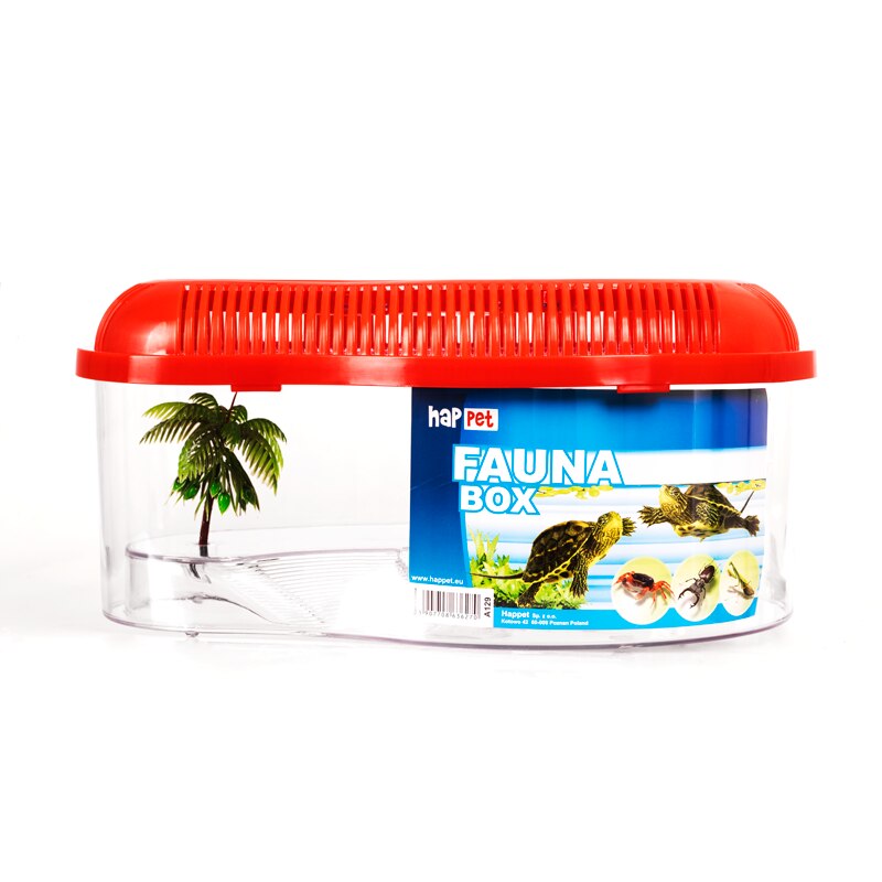 Bazin pentru broaste testoase, Happet, Cu capac, Transparent - eMAG.ro
