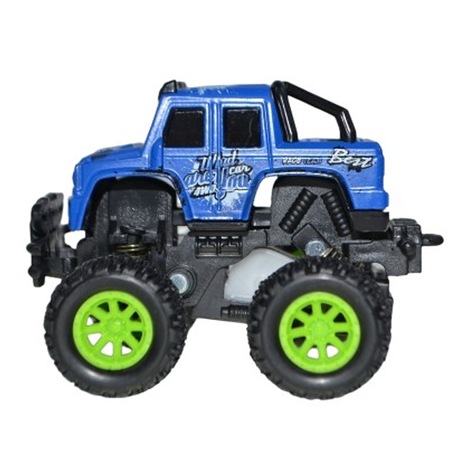 Jucarie masina de teren gip cu suspensii 12 cm Midex K152A2A, Albastru ...