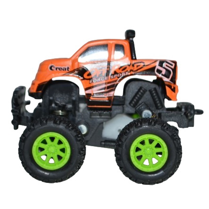 Masina de teren gip cu suspensii 12 cm Midex K152A2P, Portocaliu - eMAG.ro