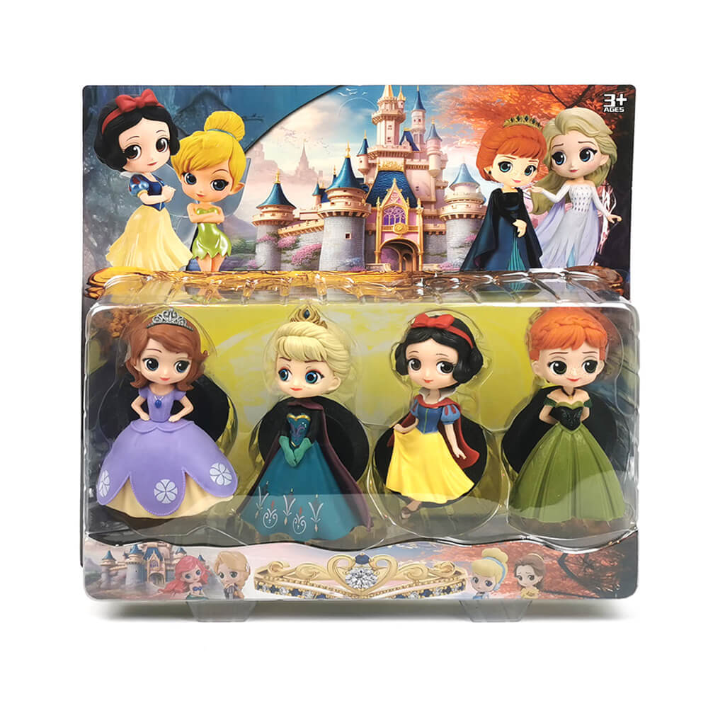 Set 4 Figurine, Model Disney Princesses, Multicolor - eMAG.ro