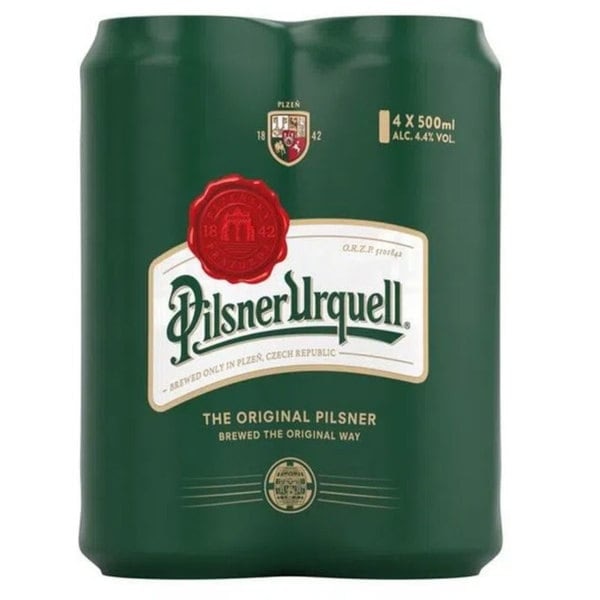Bere blonda Pilsner Urquell 0.5L x 4 doze - eMAG.ro